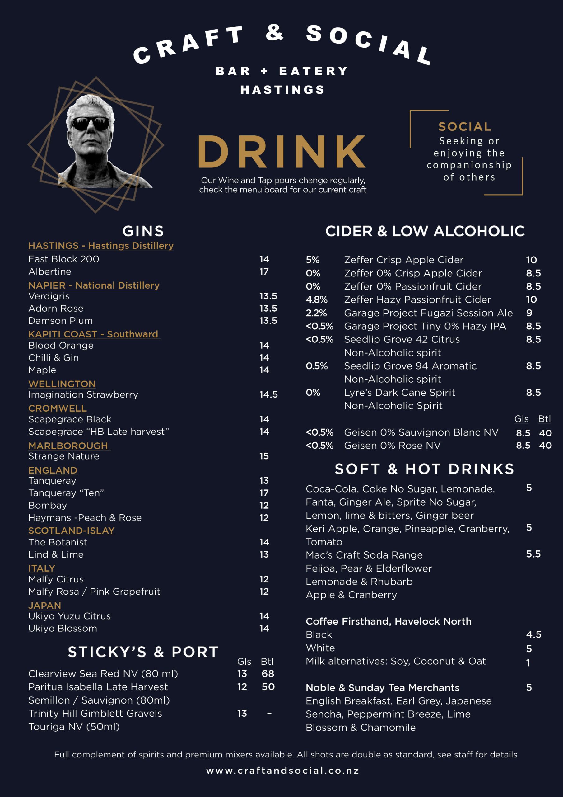Craft & Social, Bar + Eatery, Hastings Bar, Restaurant Hastings – Craft ...